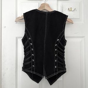 Dion Lee | Tops | Dion Lee Fan Laced Denim Vest | Poshmark